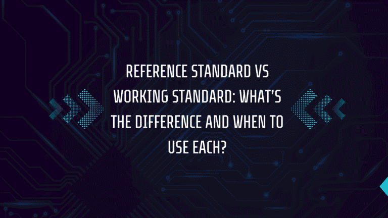 Reference Standard vs Working Standard